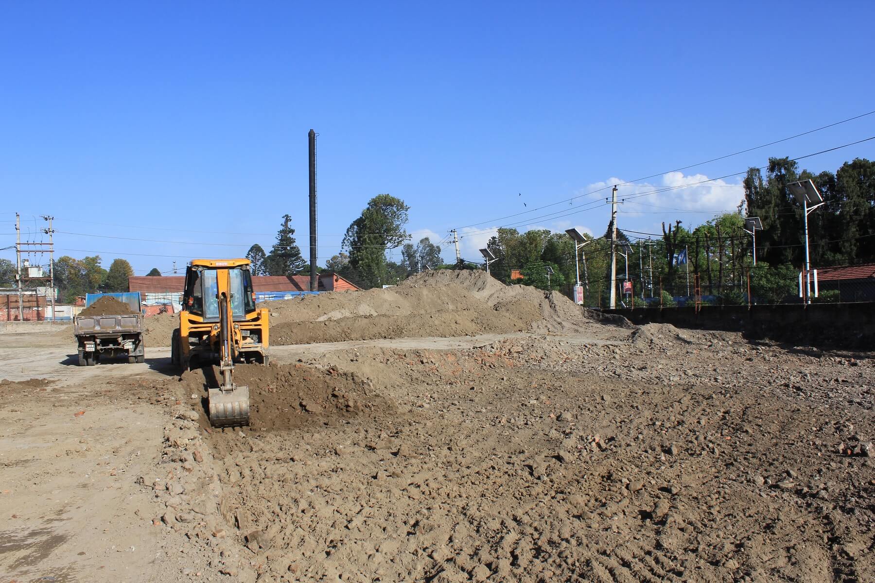 Ncell building Green Park at the heart of the city in Lainchaur